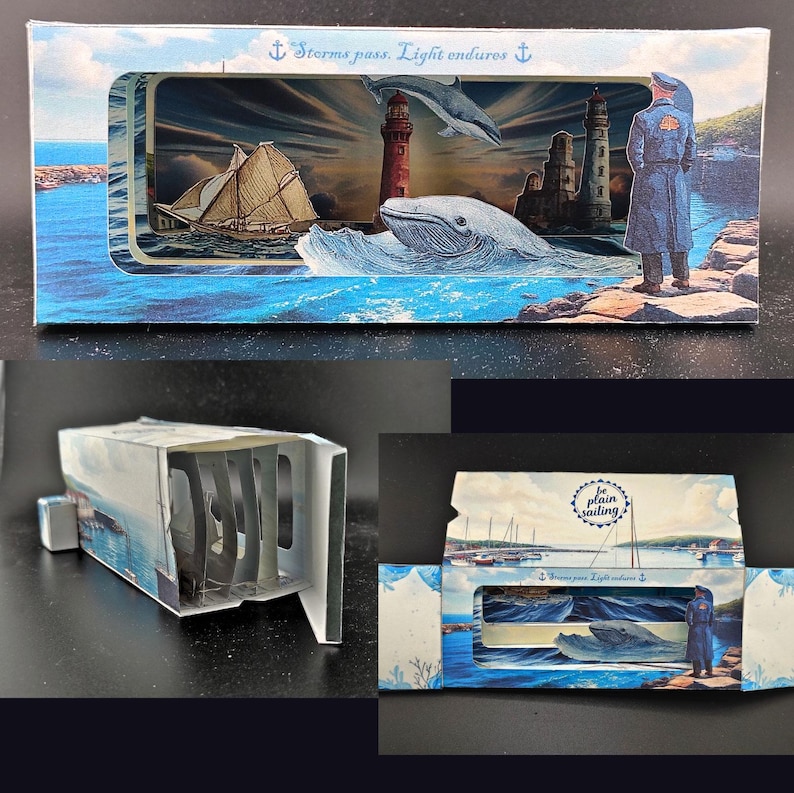 The Lighthouse Horizontal Stack up Book Nook Kit: Foldable Paper ...