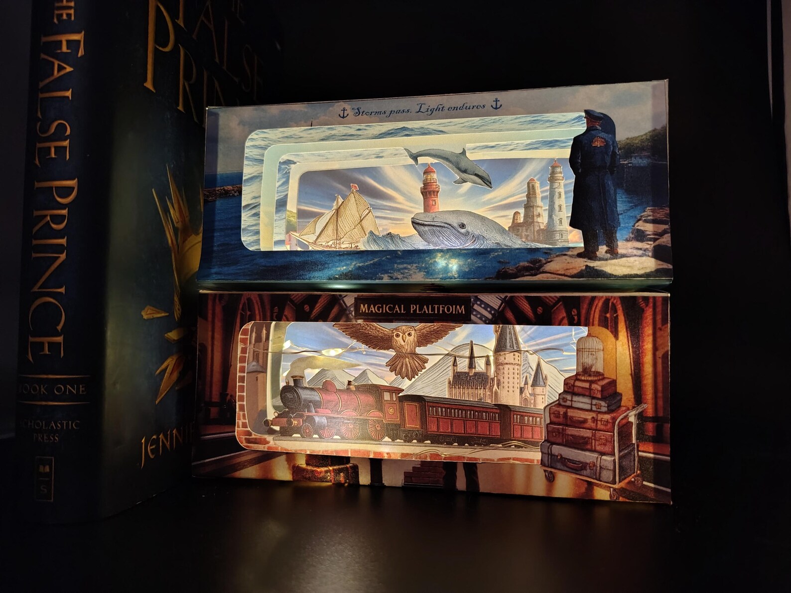 The Lighthouse Horizontal Stack up Book Nook Kit: Foldable Paper ...