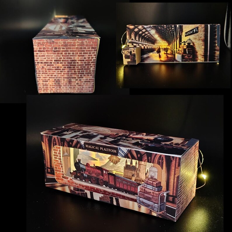 Magical Platform Horizontal Book Nook Kit Foldable Paper Diorama PDF ...