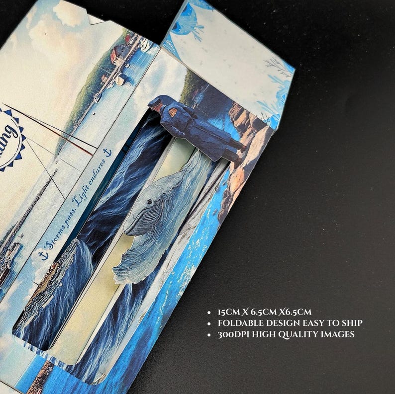 The Lighthouse Horizontal Stack up Book Nook Kit: Foldable Paper ...