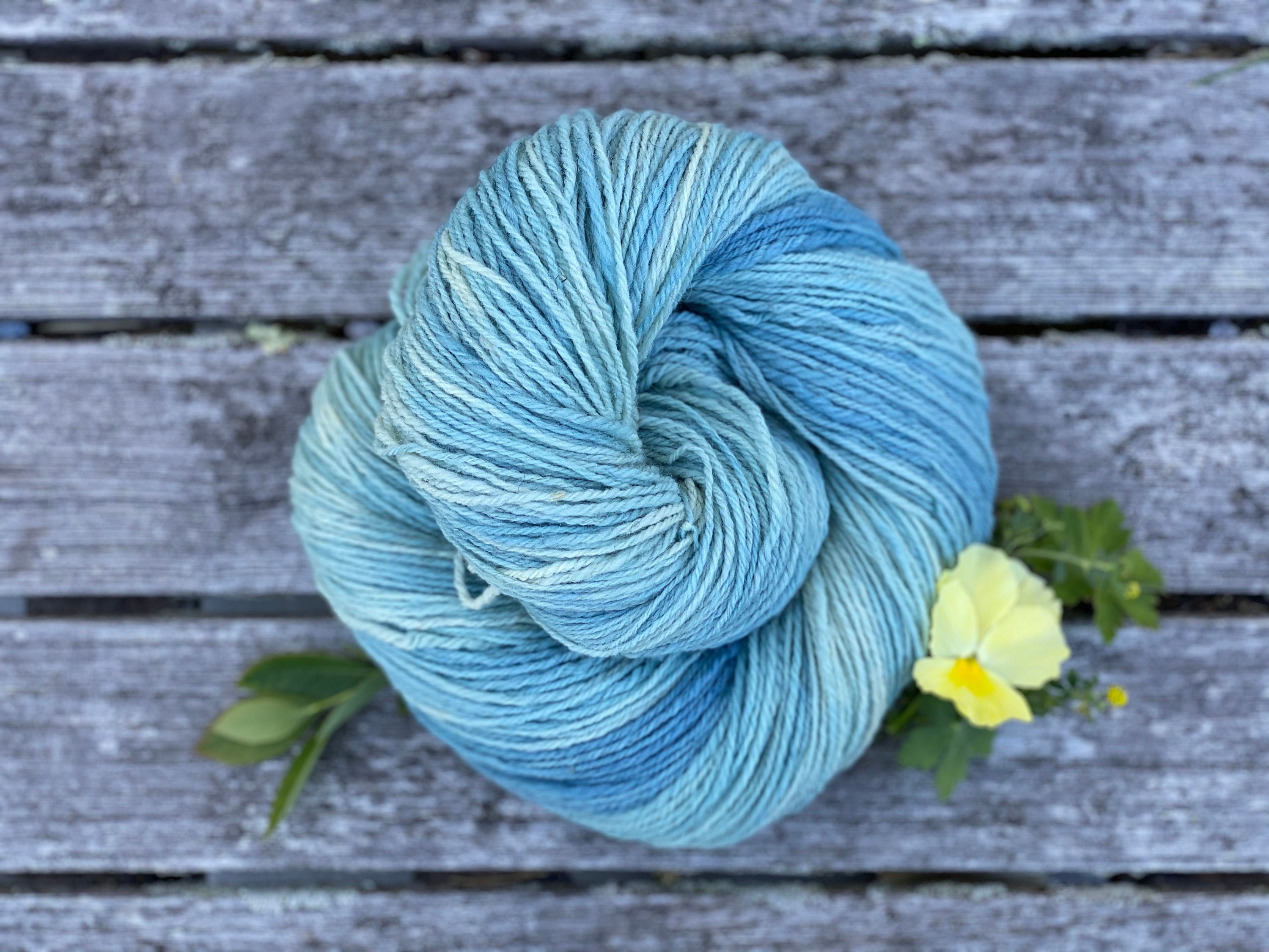 Cormo Yarn Thelma and Louise Saxon Blue Indigo 2-ply DK Mohair ...