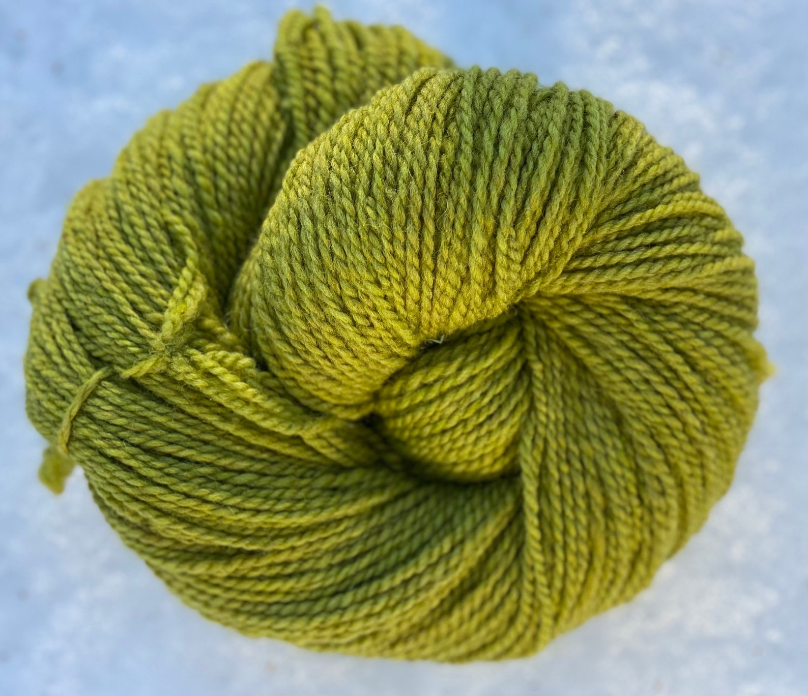 Spring Green The Happiest Yarn Worsted Weight Flock Yarn | Etsy