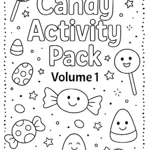 Candy Activity Worksheets for Kids – 10 Fun Printable Pages – Preschool ...