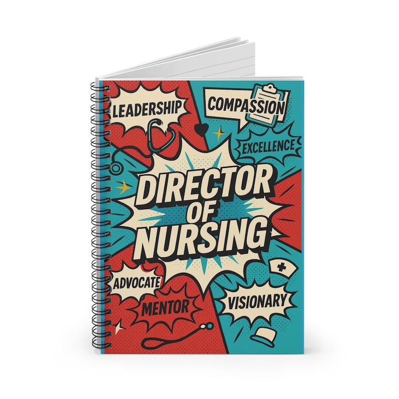 Director of Nursing Gift - Spiral Notebook, Ruled Line Journal, New ...