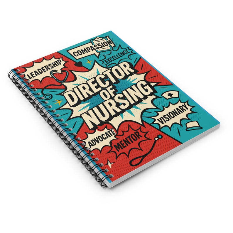 Director of Nursing Gift - Spiral Notebook, Ruled Line Journal, New ...