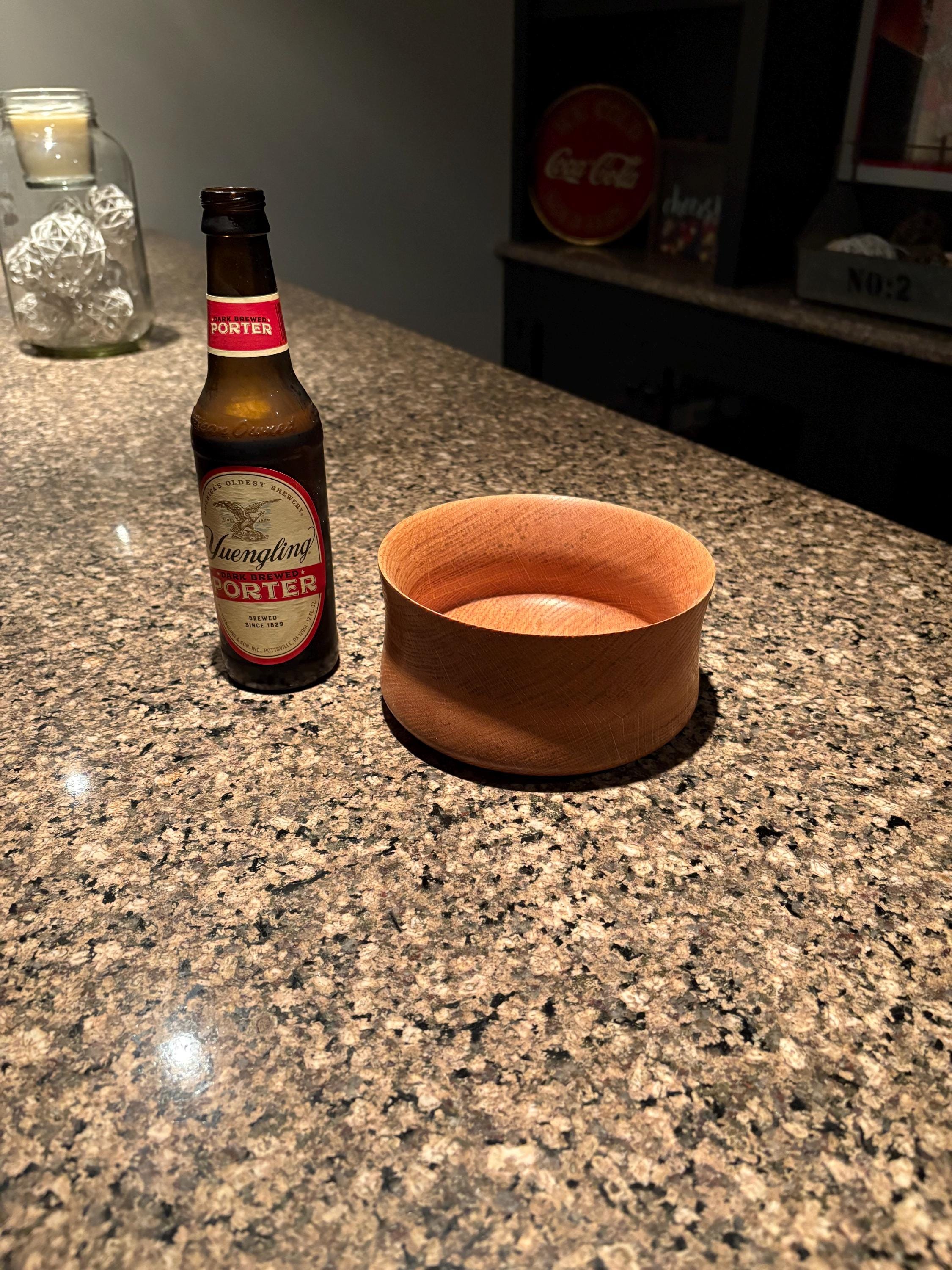 Deep Contoured Red Oak Bowl - Etsy