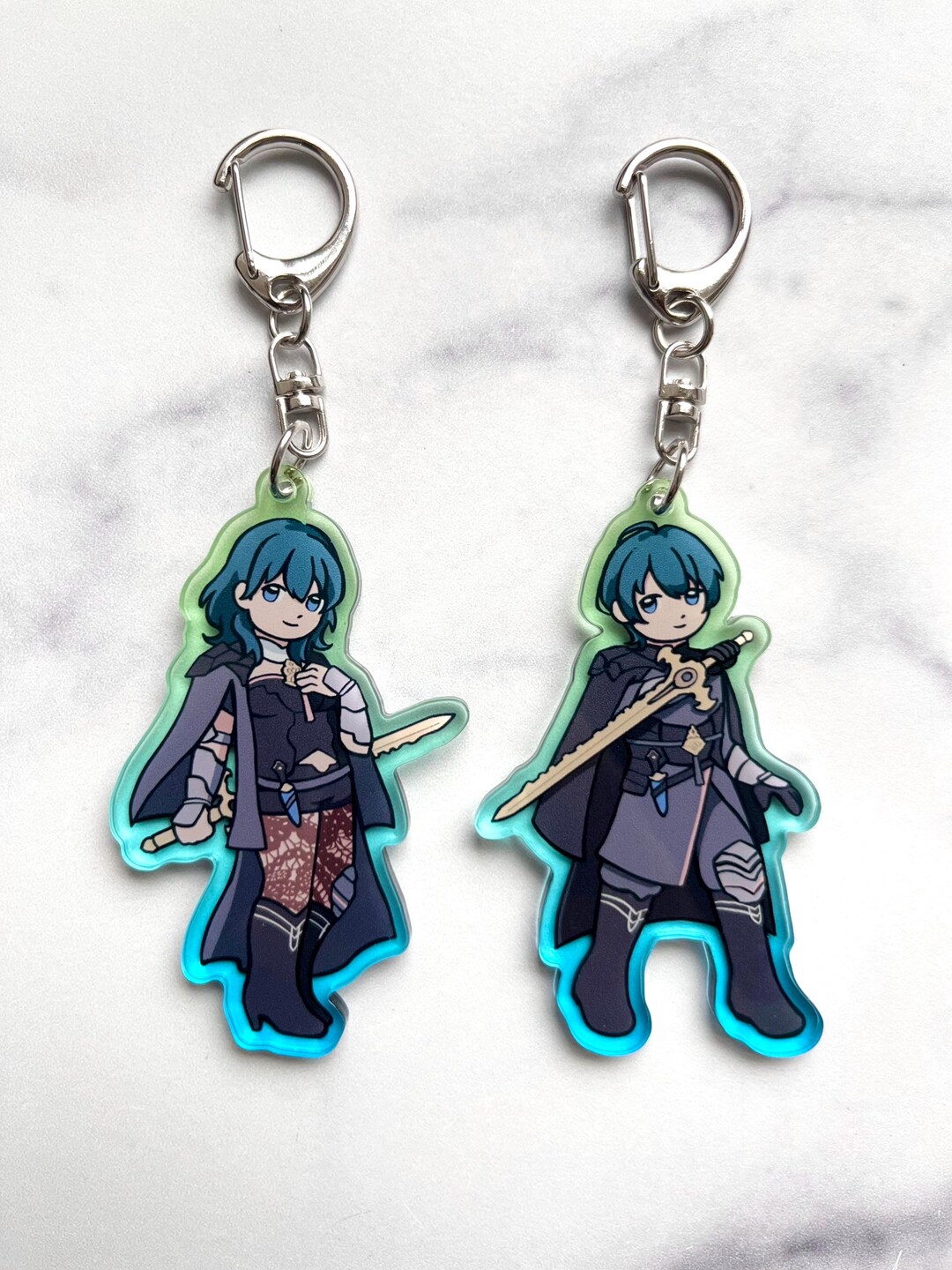 FE3H Byleth Acrylic Charm Keychain -- LAST CHANCE - Etsy