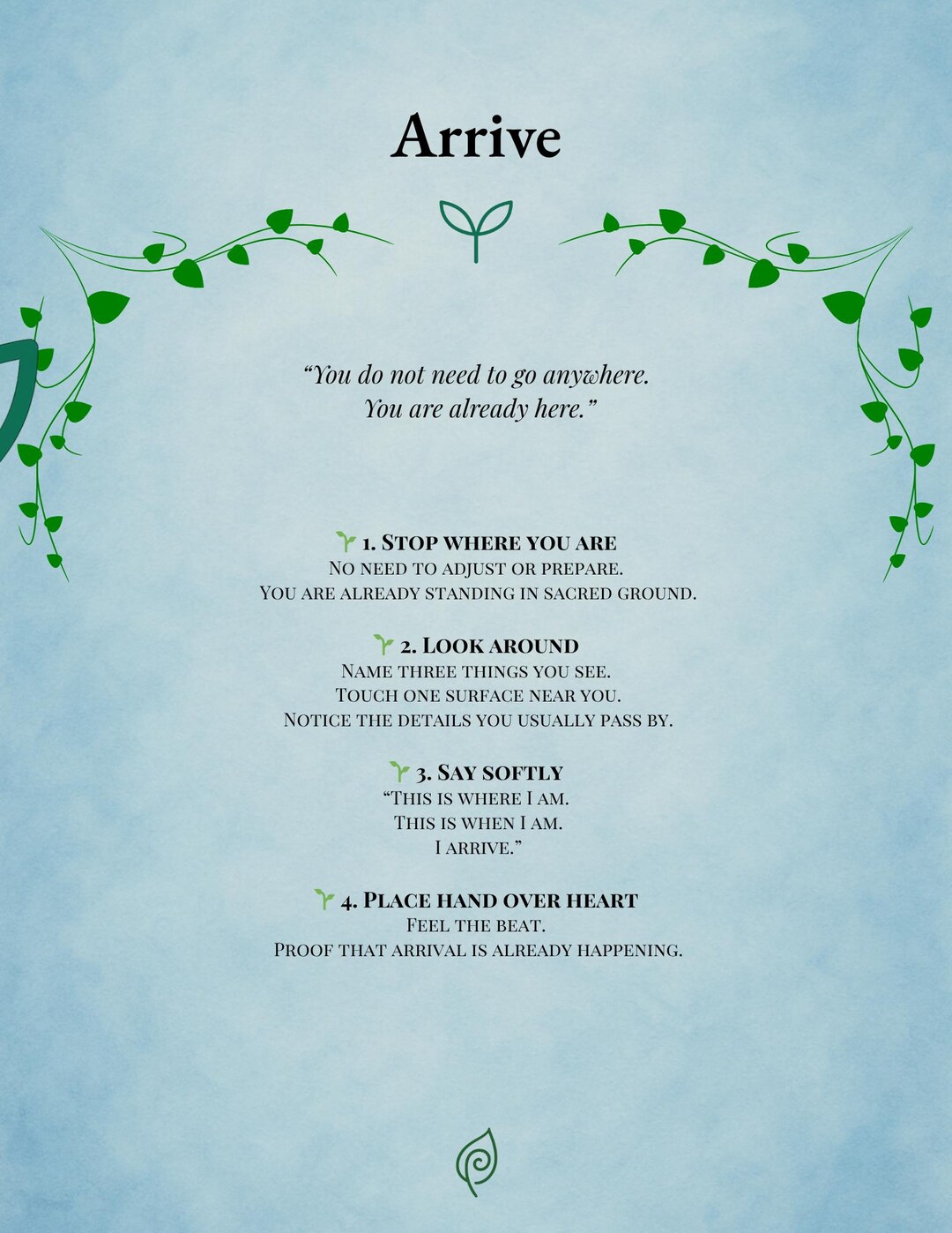 Yara’s Core Ritual – Arrive | Printable Goddess Ritual Guide for ...