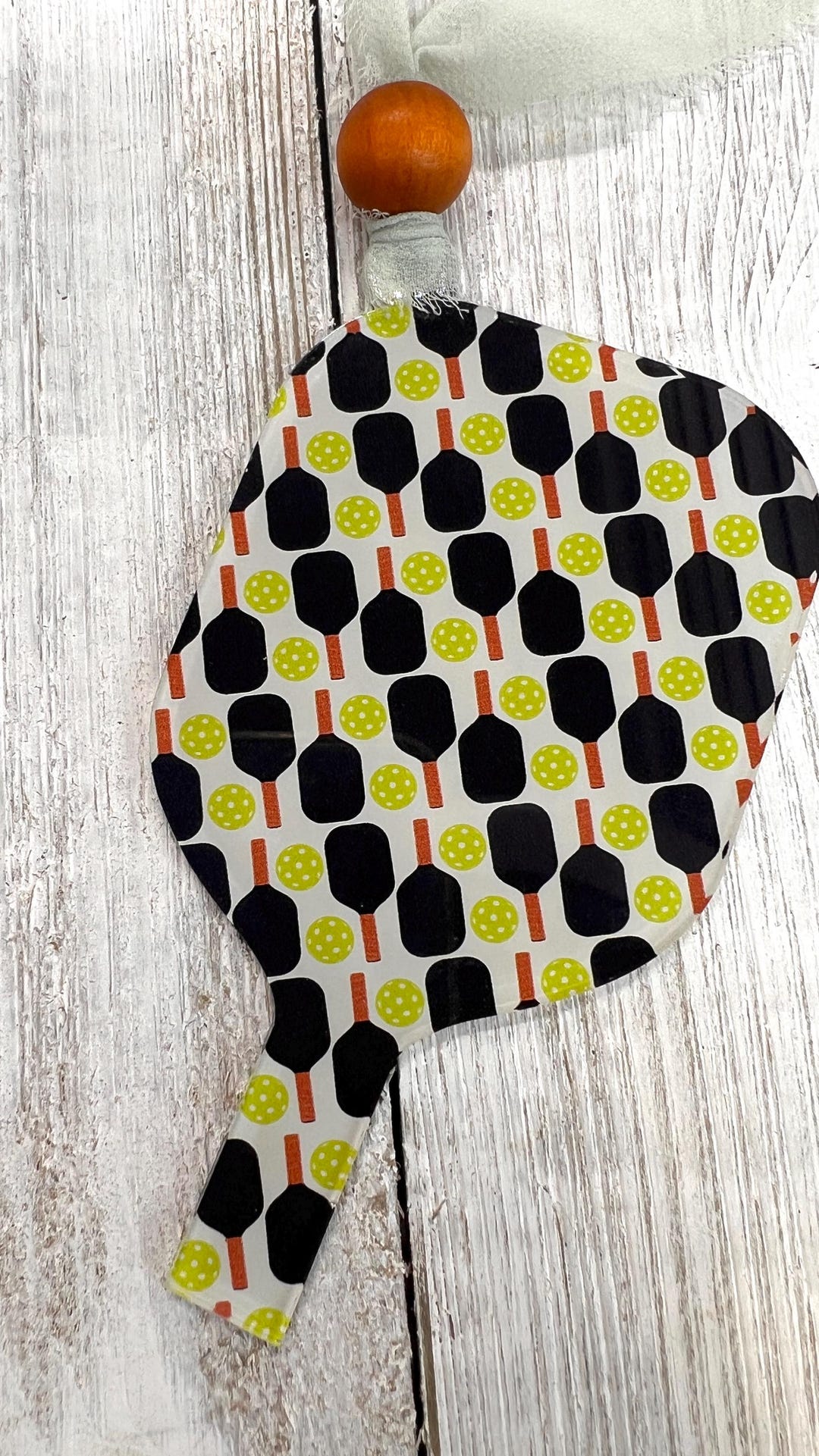 Acrylic Pickleball Paddle Ornament: Colorful Sports Fan Decor - Etsy