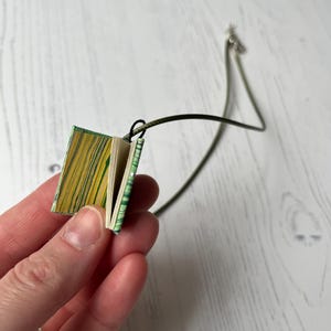 Handmade Mini Book Necklace - Etsy