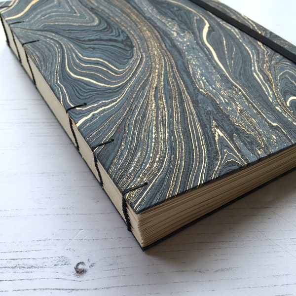 Marbled Paper Book - Etsy