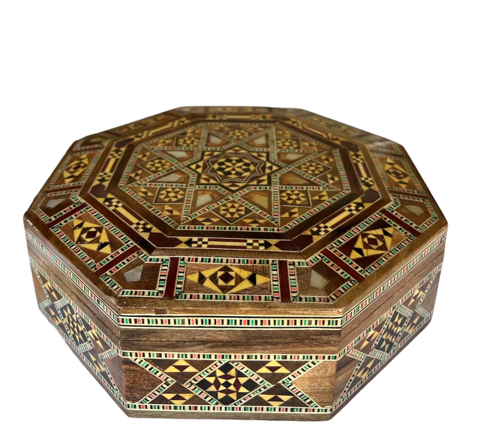 Handcrafted Hexagon Inlay Box - Etsy