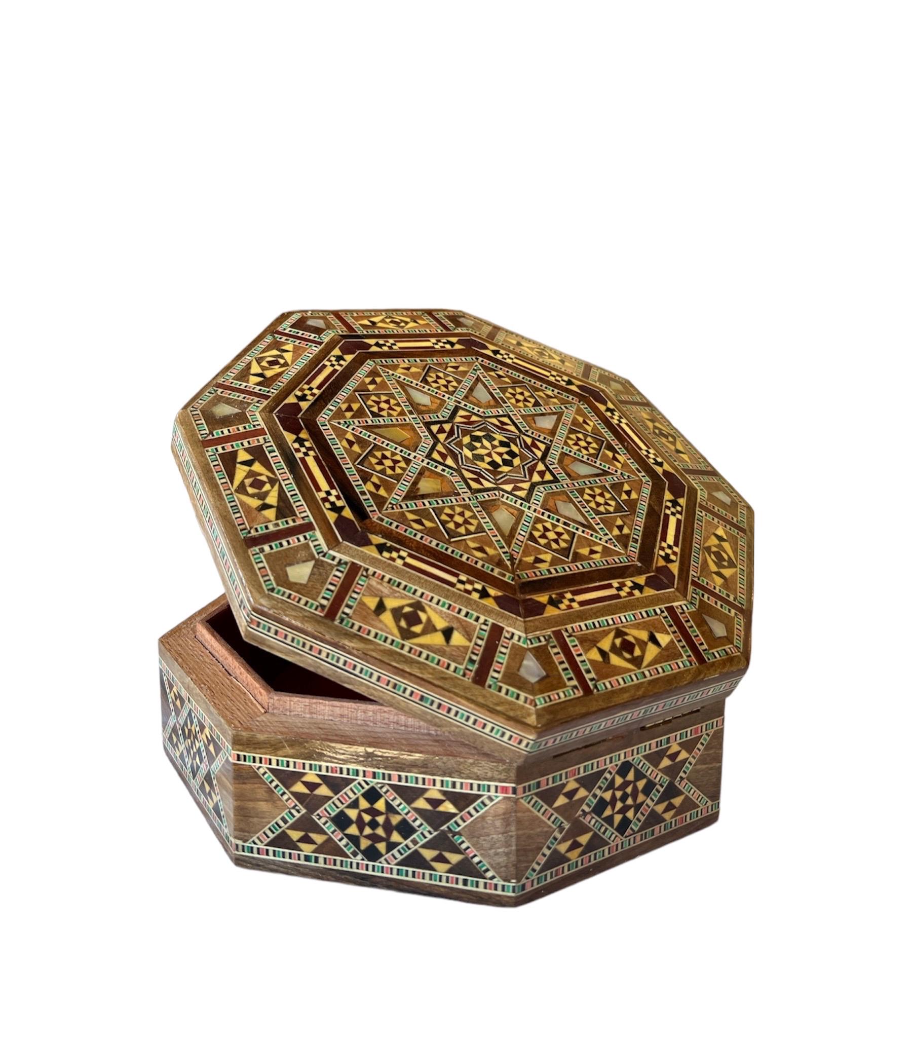 Handcrafted Hexagon Inlay Box - Etsy