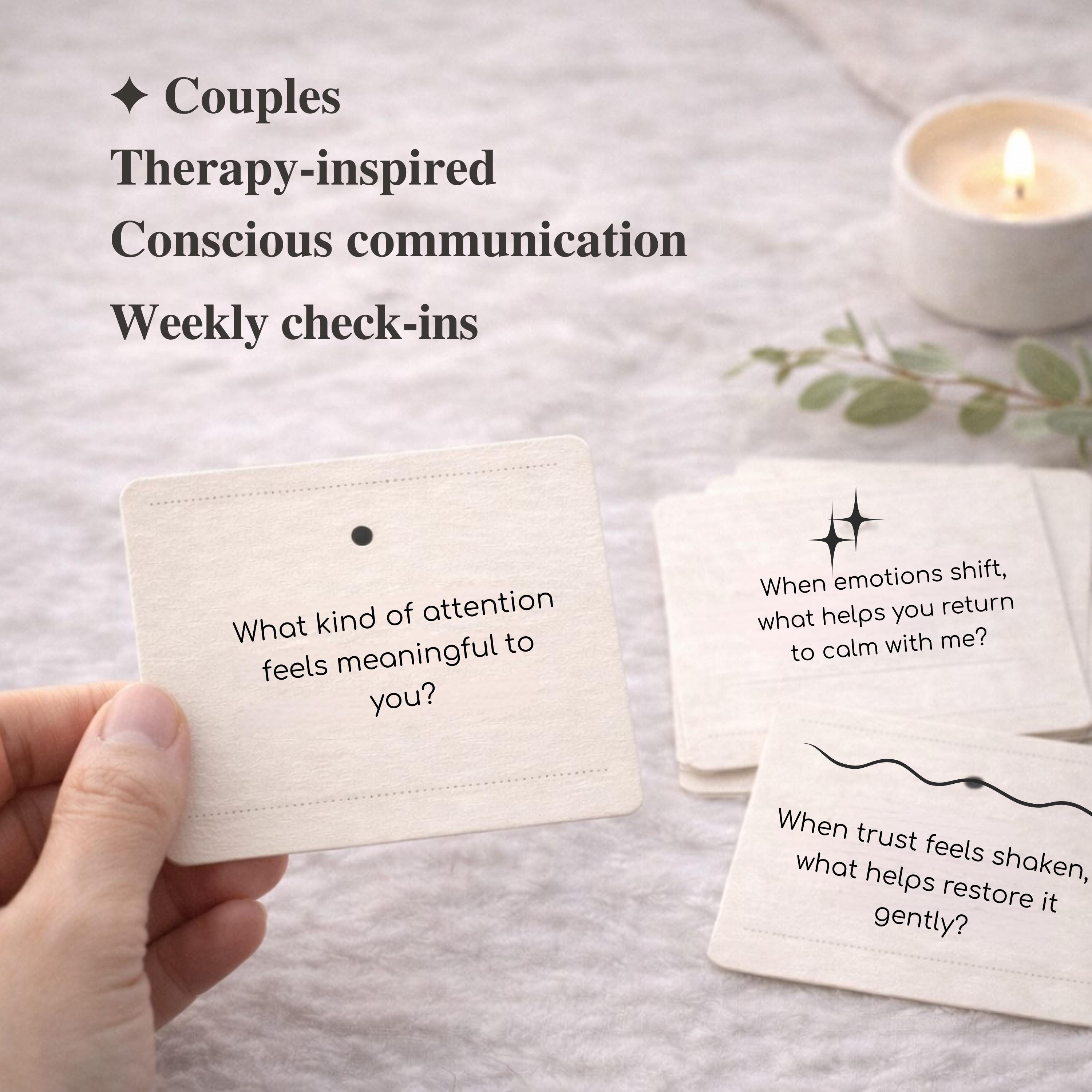 80 Couples Conversation Cards | Relationship Check-in Questions ...