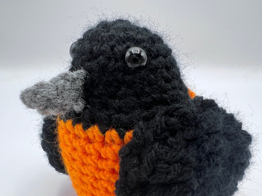 Baltimore Oriole Crochet Bird Amigurumi by Julian Bean - Etsy