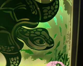 Ocean Light Box - Etsy