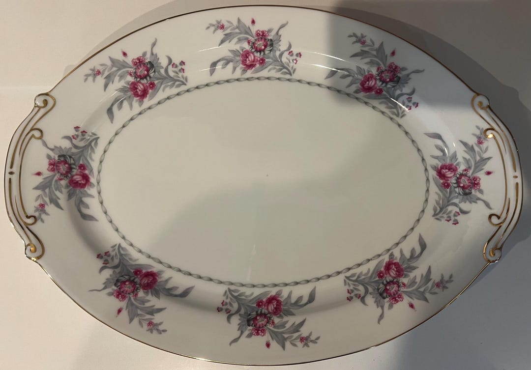 Royal Embassy China “saratoga” 16” Oval Serving Platter – Vintage Japan ...