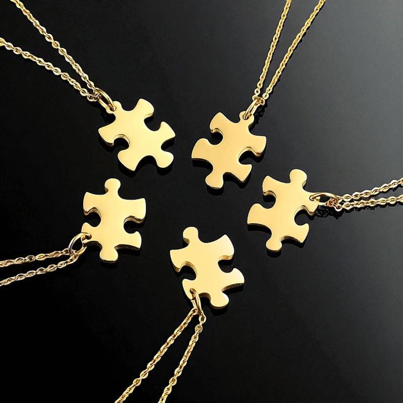 Puzzle Necklace - Etsy