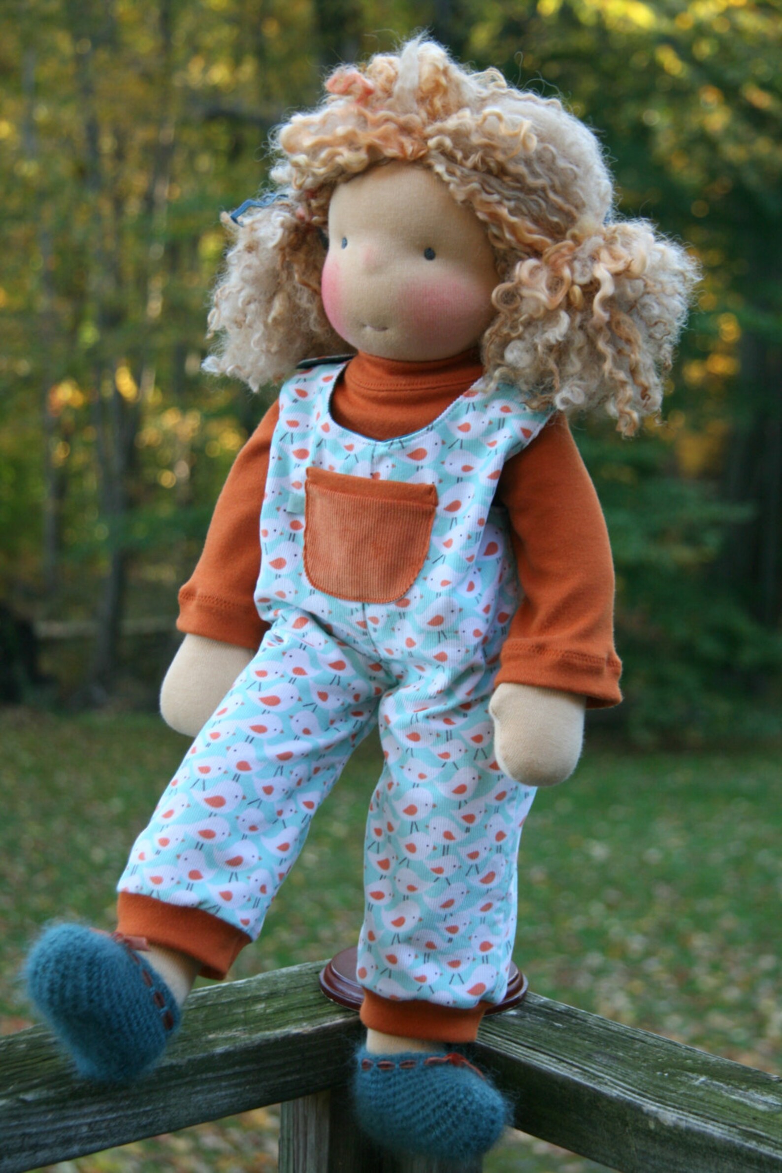 Doll Overalls - PDF Sewing Pattern and Tutorial by Petit Gosset - 18-20 ...