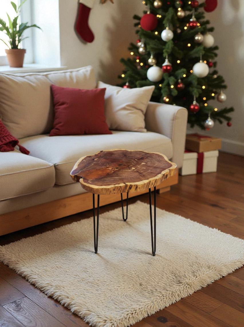 Cedar Live Edge Wood Table - Etsy