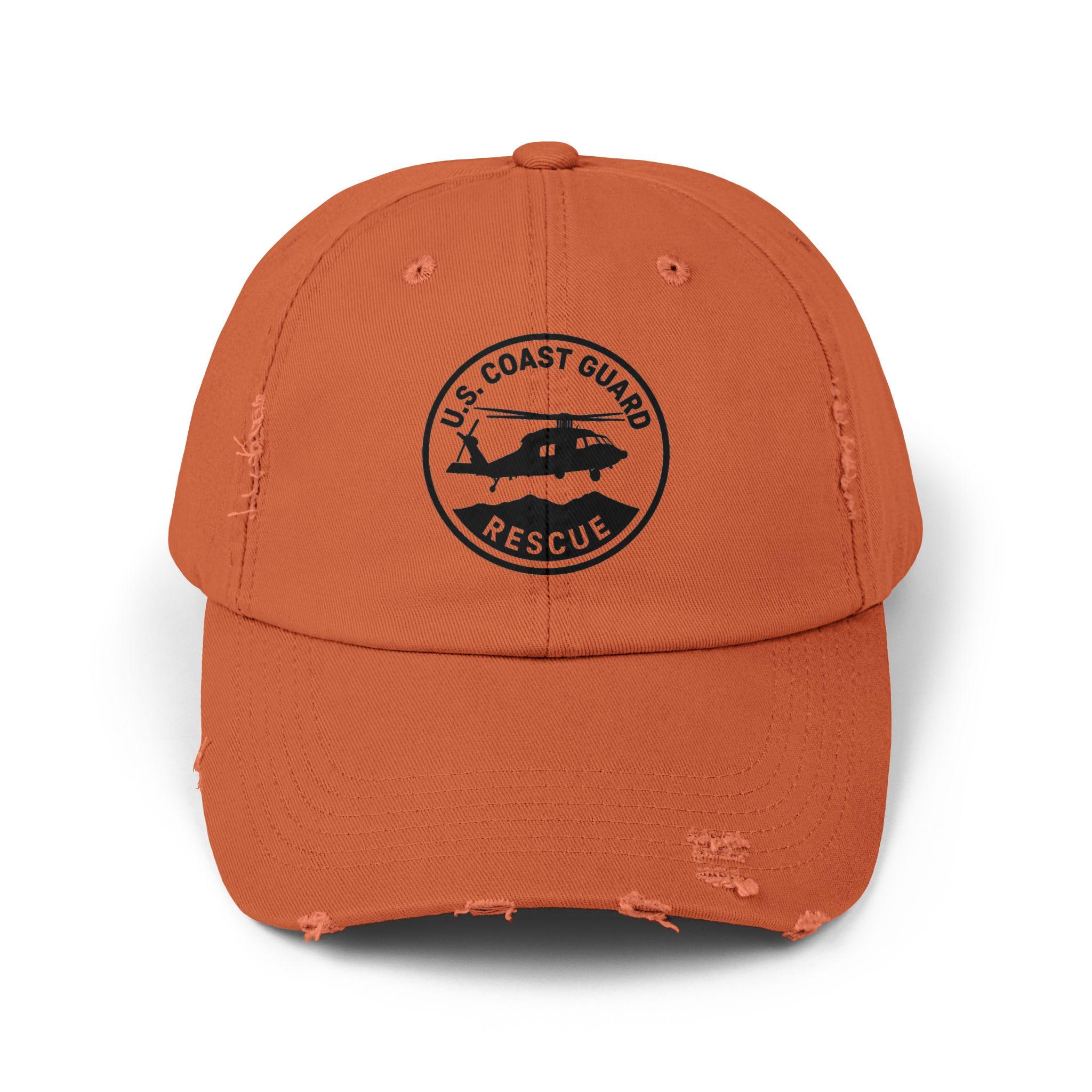 Distressed US Coast Guard Rescue Cap: SAR Mission Tribute - Etsy