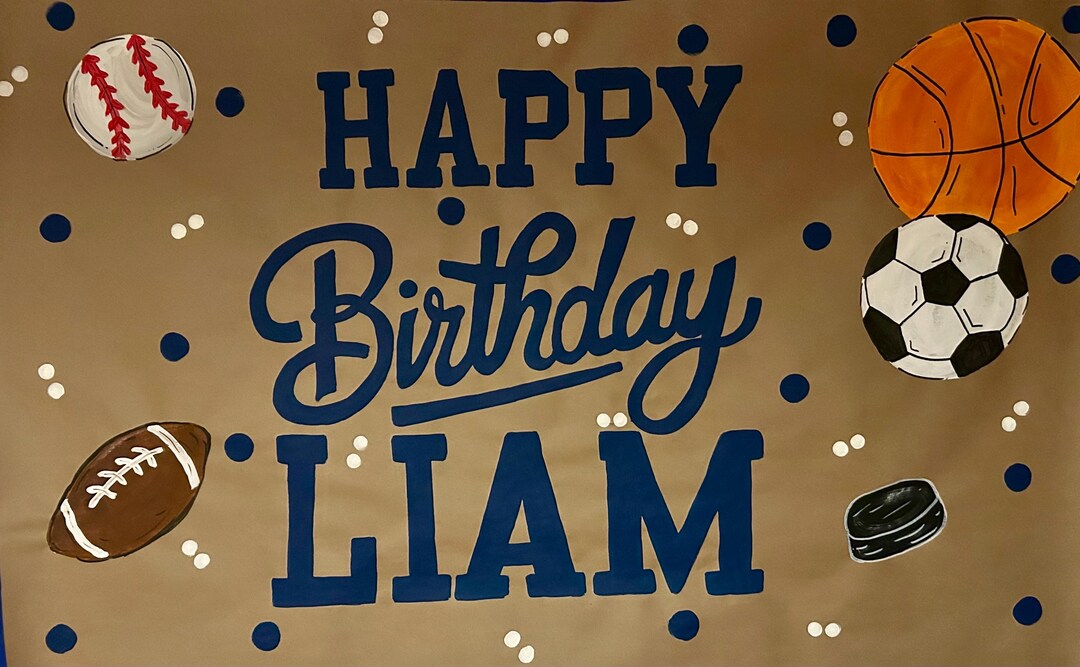Hand Painted Brown Paper Banners for Parties. Custom Made. - Etsy