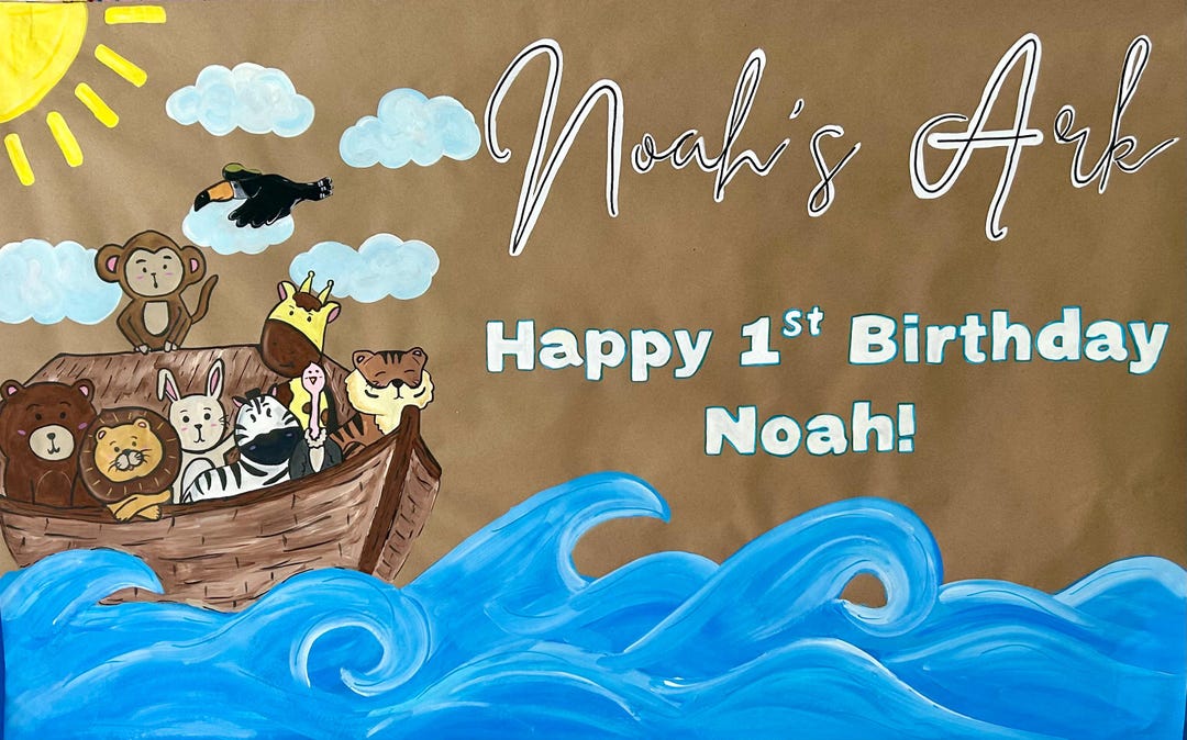 Hand Painted Brown Paper Banners for Parties. Custom Made. - Etsy