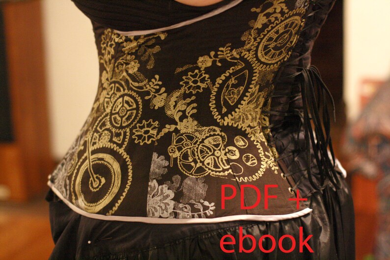 XL-XXL 1880s Corset Pdf Sewing Pattern and Instructions for Historic ...