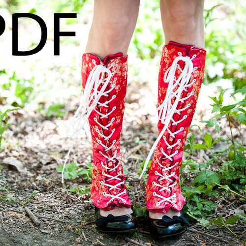 XS-SM Spats PDF Sewing Pattern and Instructions for Lace up - Etsy