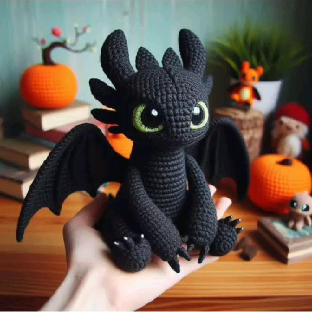Dragon Toothless Amigurumi Pattern PDF English - Etsy