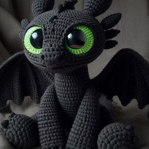 Dragon Toothless Amigurumi Pattern PDF English - Etsy