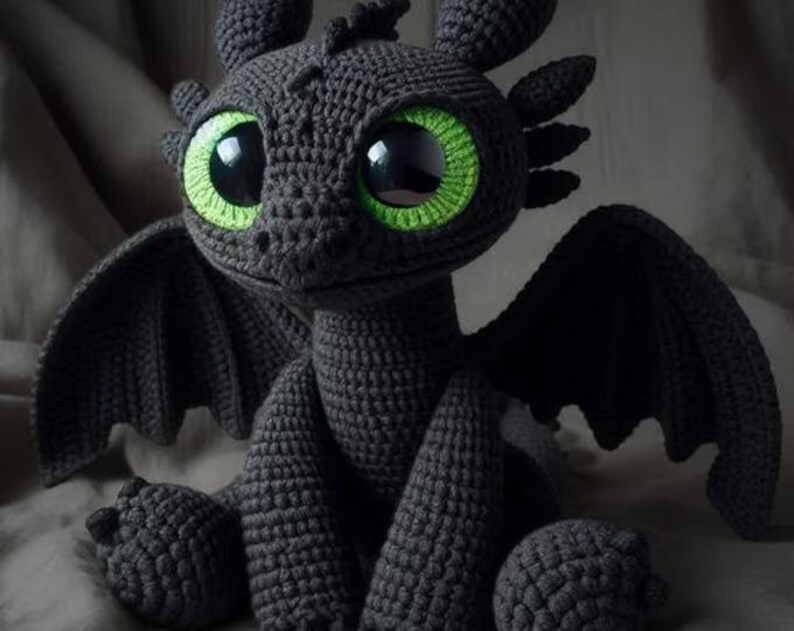 Dragon Toothless Amigurumi Pattern PDF English - Etsy