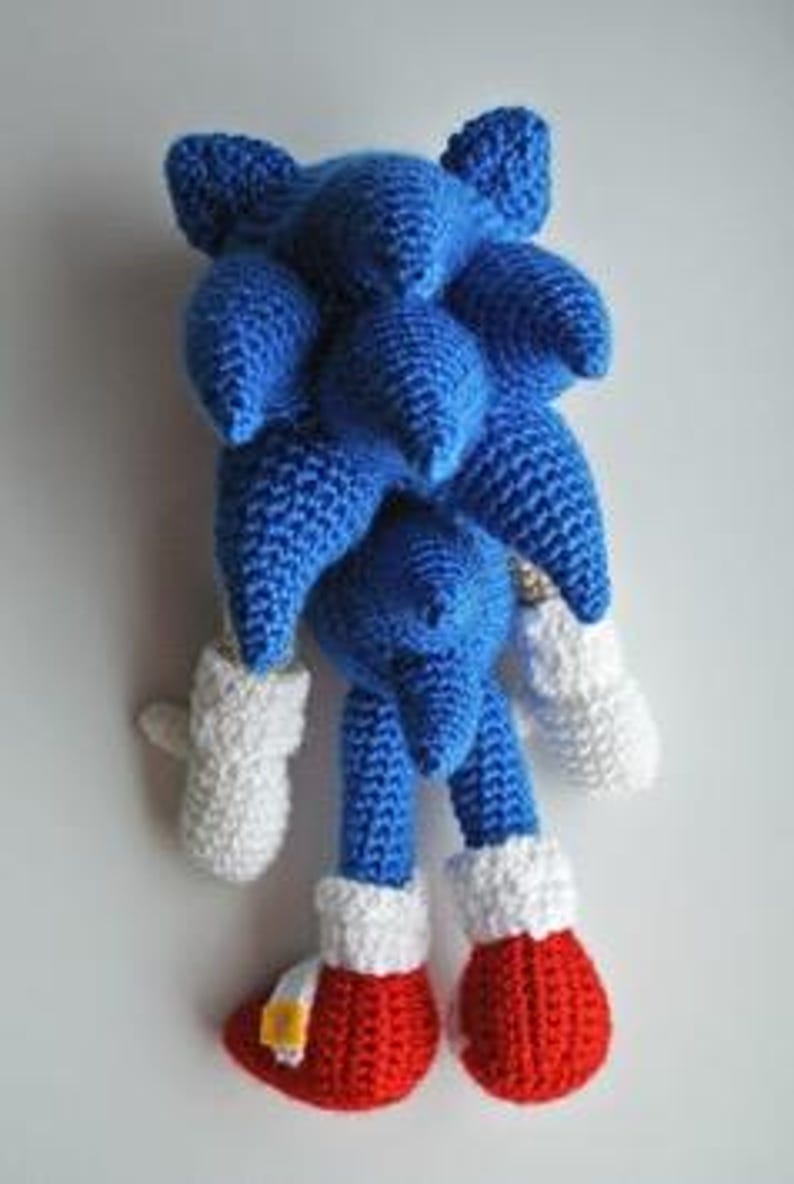 Sonic Crochet Pattern: Easy AMIGURUMI Baby Toy (PDF File) - Etsy