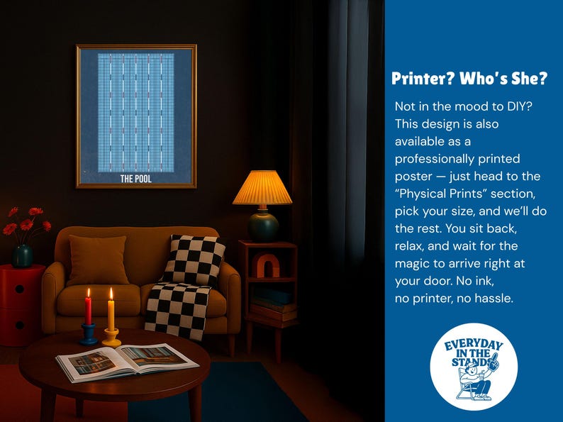 Basketball Court Poster- Digital Download, Man Cave - Etsy