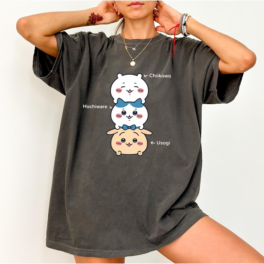 Toilet Time Chikawa Meme Shirt, Comfort Colors® Kawaii Anime Tee, Cute ...