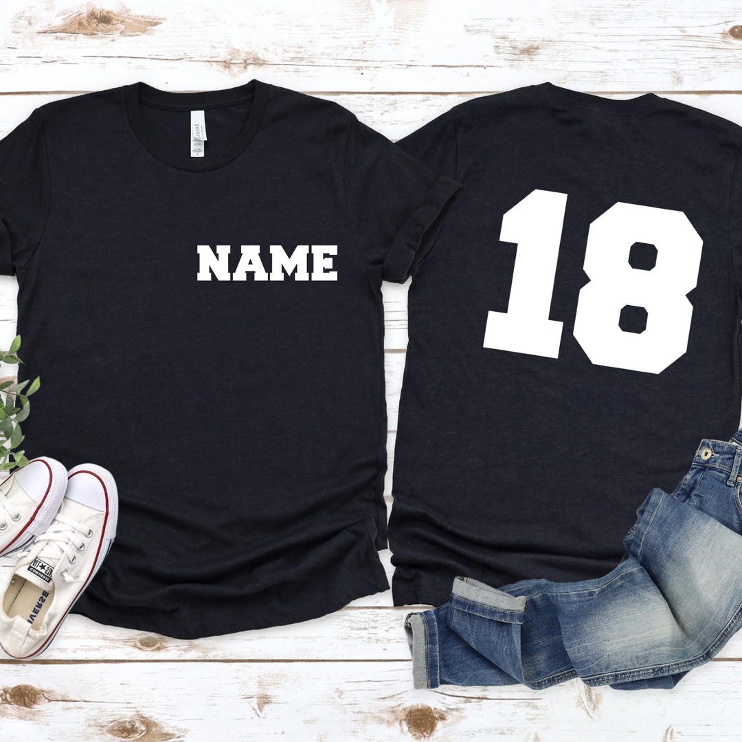 Custom Number and Name Shirt, Personalized Football Shirt, Custom Team ...