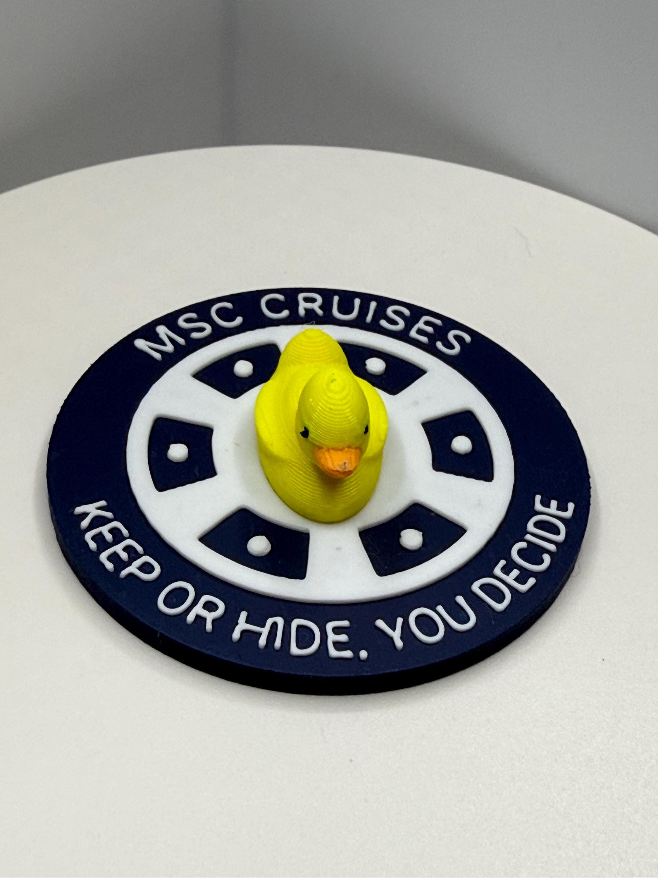 MSC Cruise Duck Chips: 3D Printed PLA Plastic Souvenir - Hide & Seek ...