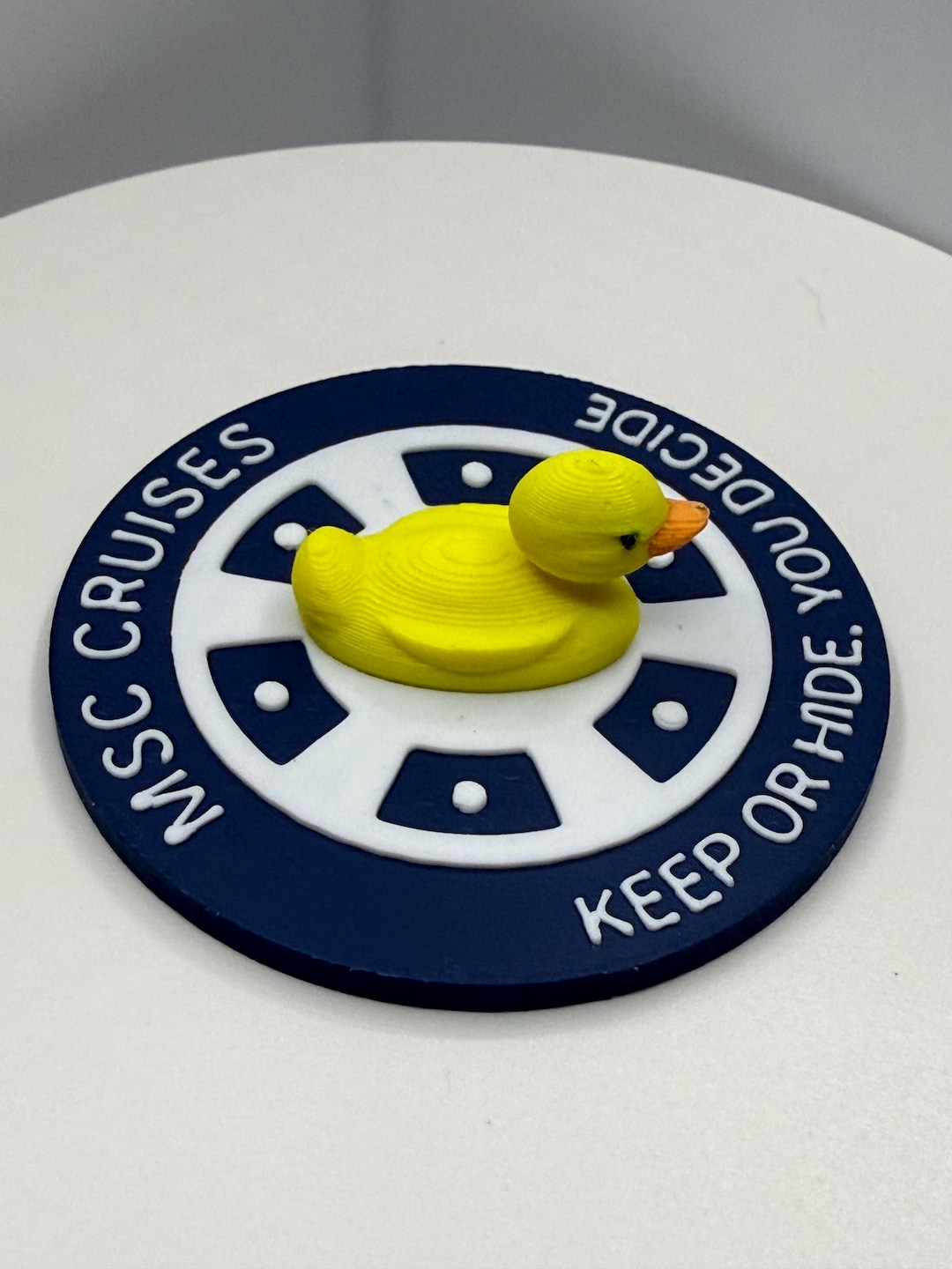MSC Cruise Duck Chips: 3D Printed PLA Plastic Souvenir - Hide & Seek ...