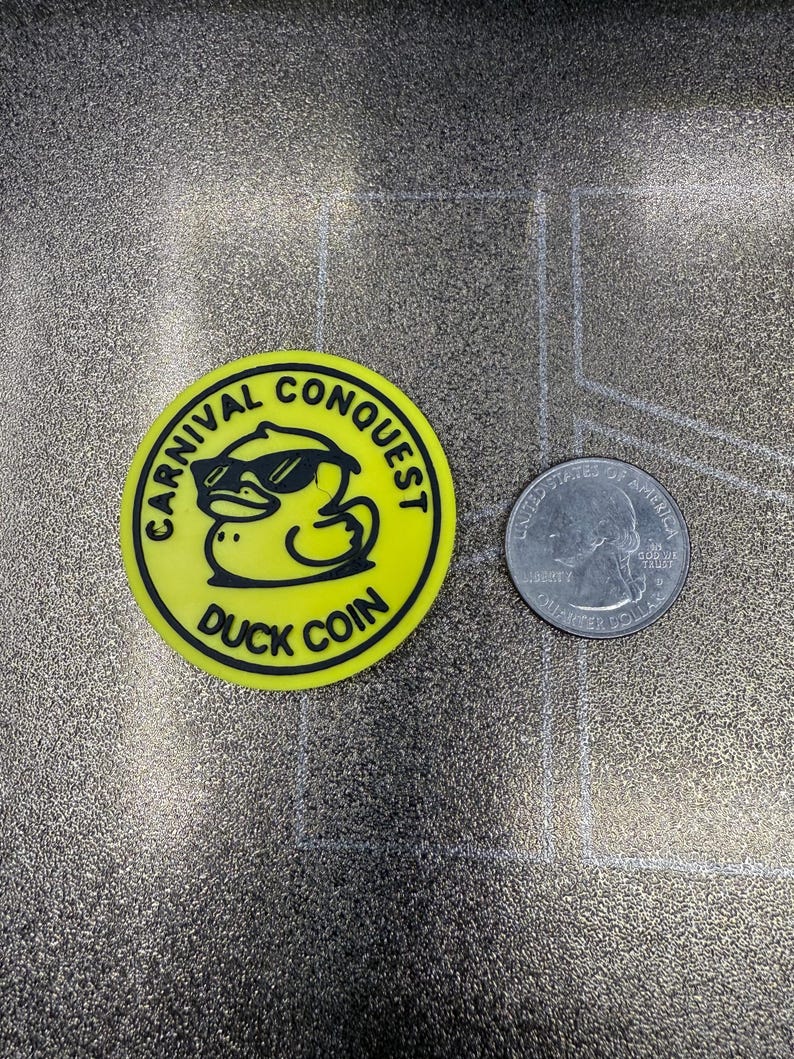 Carnival Cruise Duck Coins: Custom 3D Printed Cruising Ducks ...