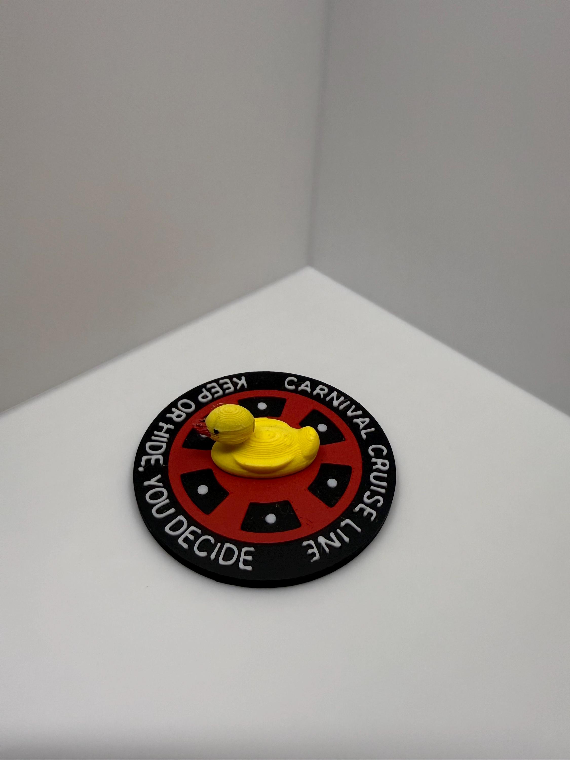 Carnival Cruise Duck Coin: Cruising Ducks Game Souvenir - Etsy