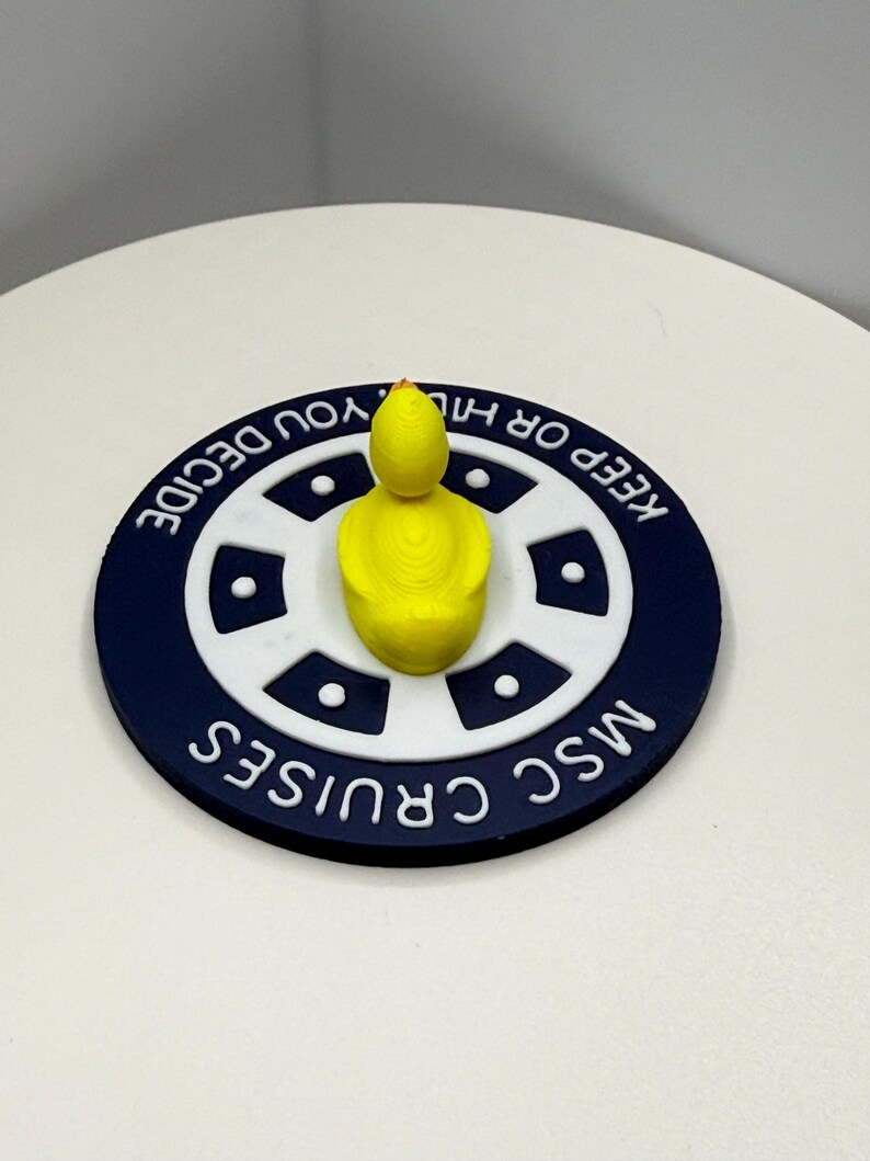 MSC Cruise Duck Chips: 3D Printed PLA Plastic Souvenir - Hide & Seek ...