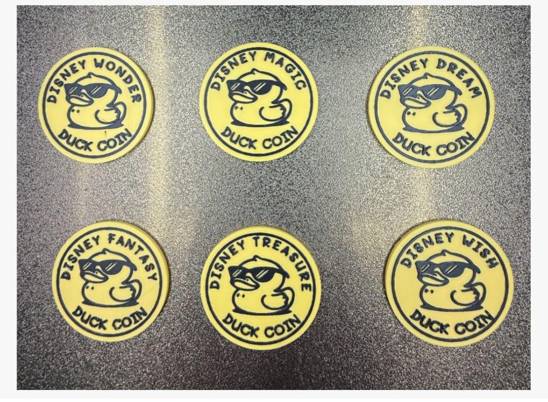 QTY 15 - Disney Cruise Line Cruising Duck Coins – for Hiding & Trading ...