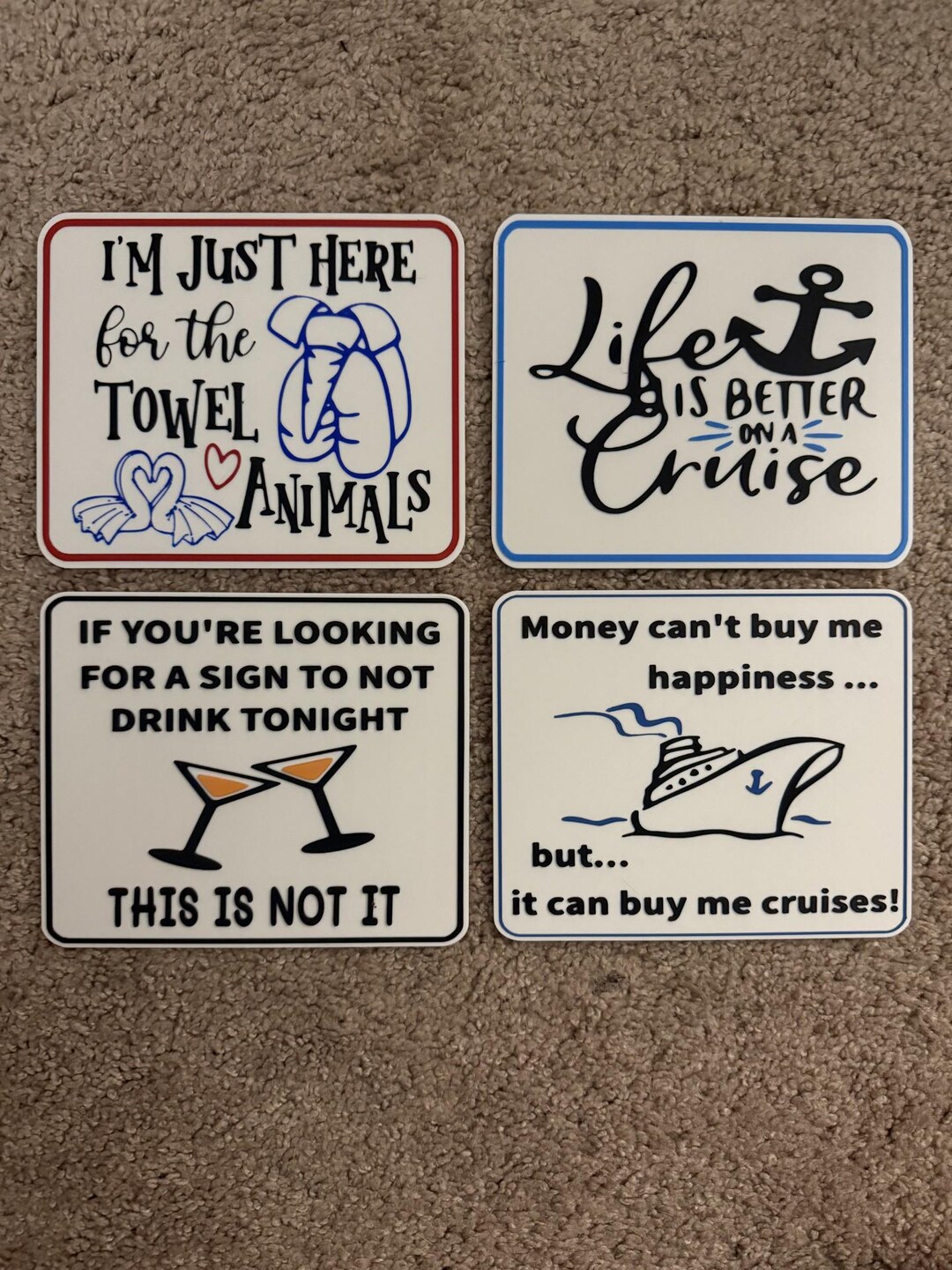 Cruise Ship Door Signs – Cruise Gift – Cabin Decor – Fun Vacation Humor ...