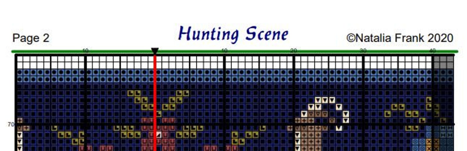 HUNTING SCENE Petit Point Pattern PDF Dollhouse Miniature Rug - Etsy