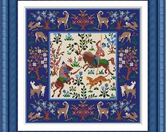 Aubusson 3 Petit Point Pattern PDF Dollhouse Miniature Rug - Etsy