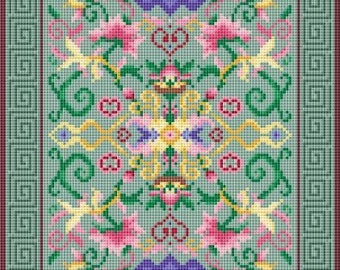 Dollhouse Miniature Victorian Footstool Petit Point Kit 1/12th Scale - Etsy