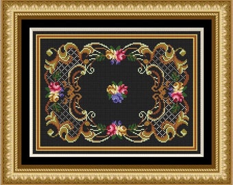 KUBA 48 COUNT Petit Point Pattern PDF Dollhouse Miniature Rug - Etsy