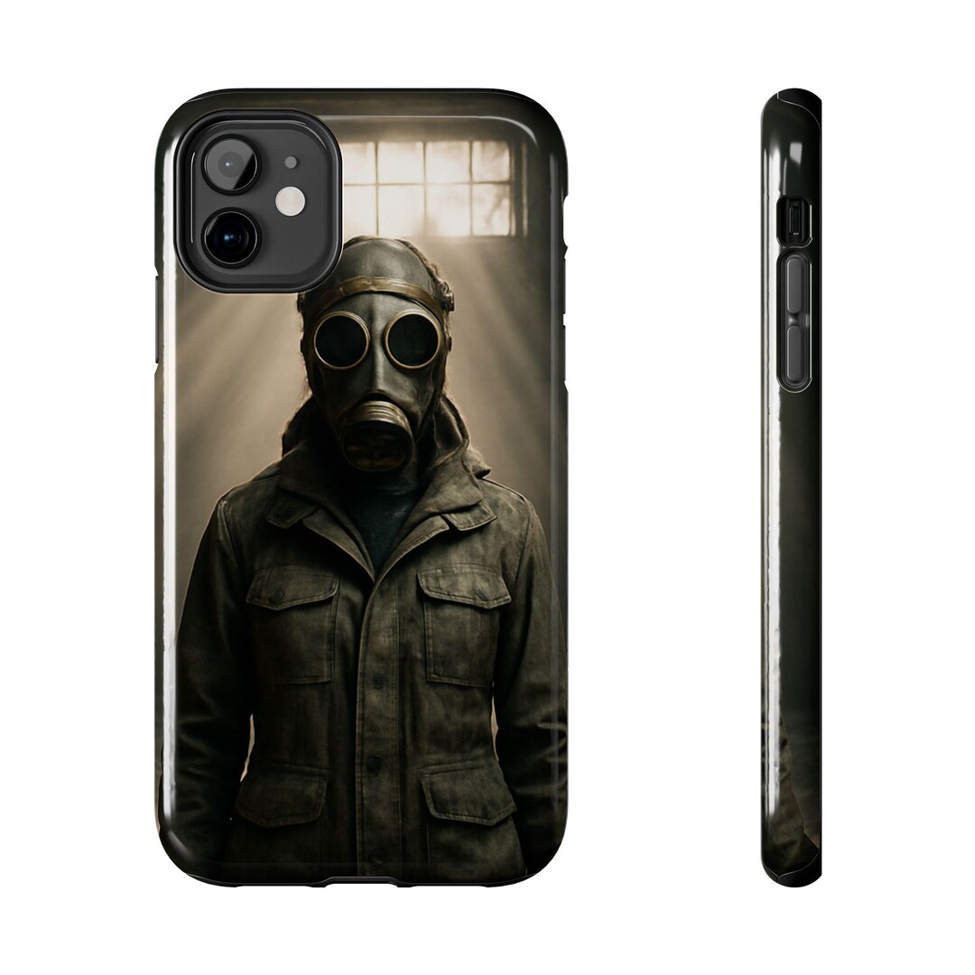 Gas Mask Soldier Phone Case | Post-apocalyptic, Dark Military Art - Etsy