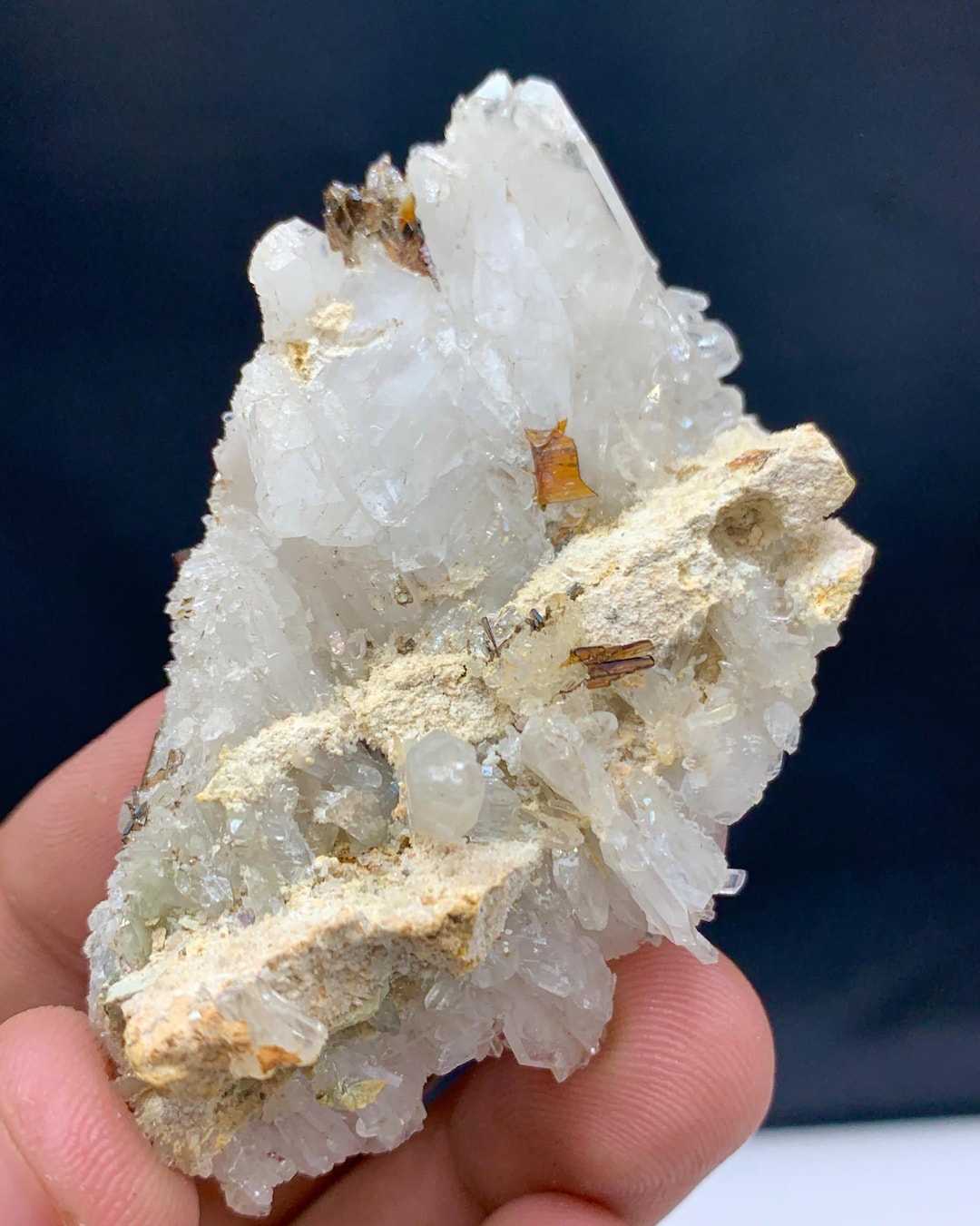 Brookite Specimen With Faden Quartz: Balochistan Crystal, 43.6 Gram - Etsy