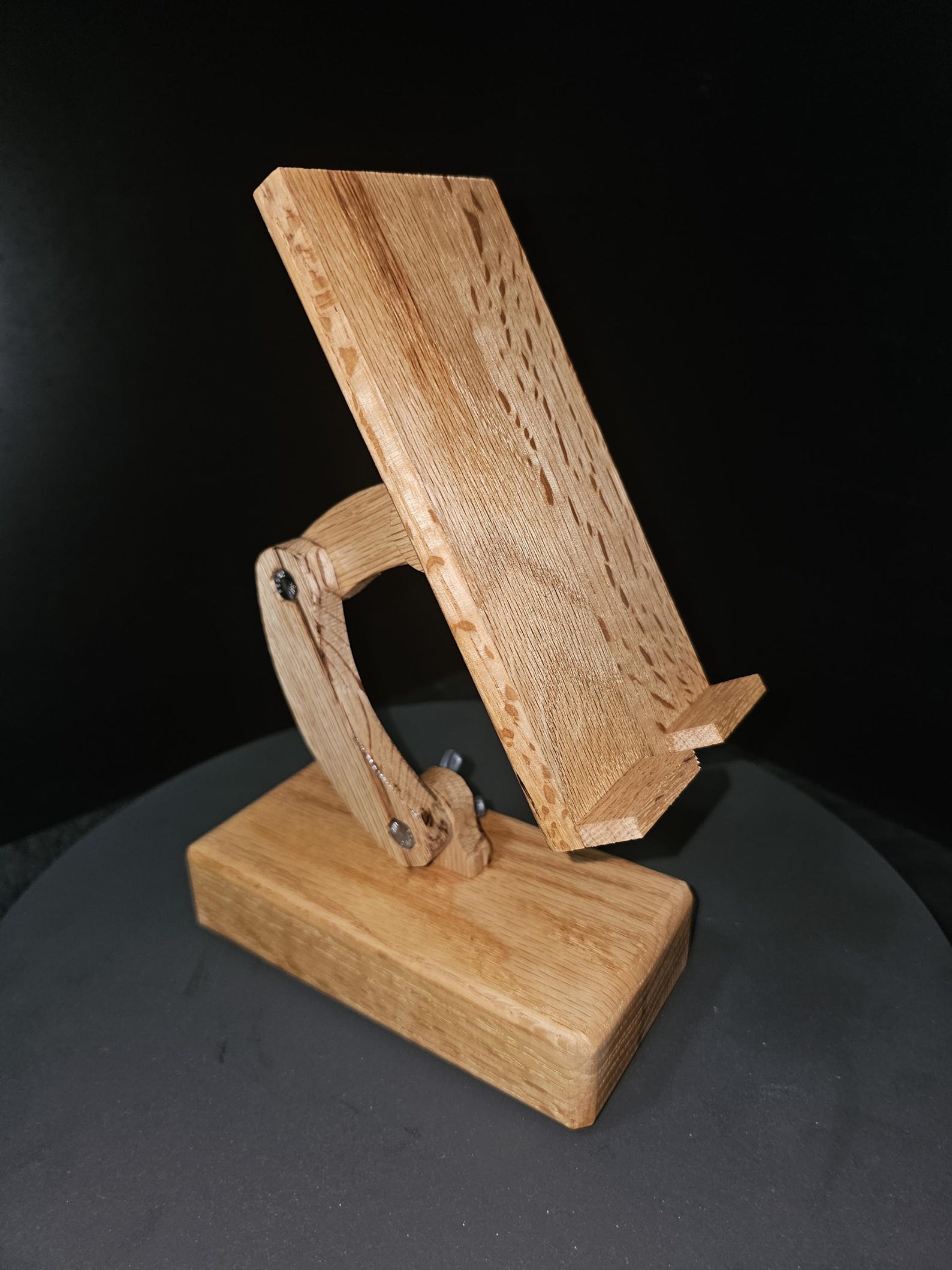 Handmade Reclaimed Oak Phone Stand: Rustic Desk Organizer - Etsy